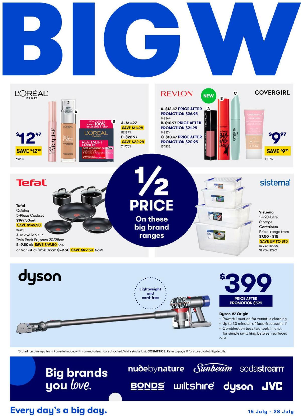 Big W from 15 July