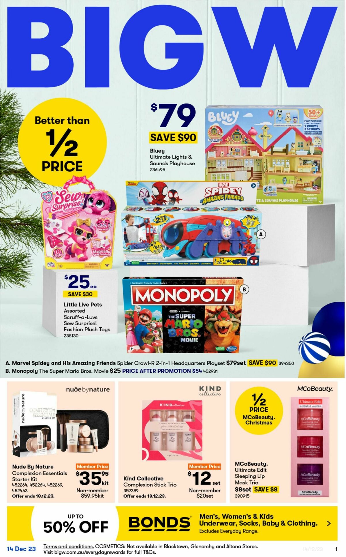 Big W from 14 December