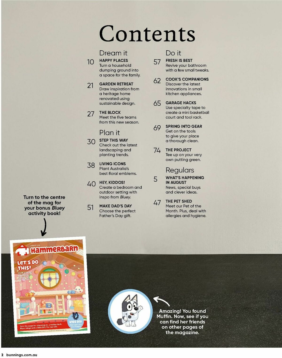 Bunnings Warehouse Magazine August Catalogues from 1 August - Page 2
