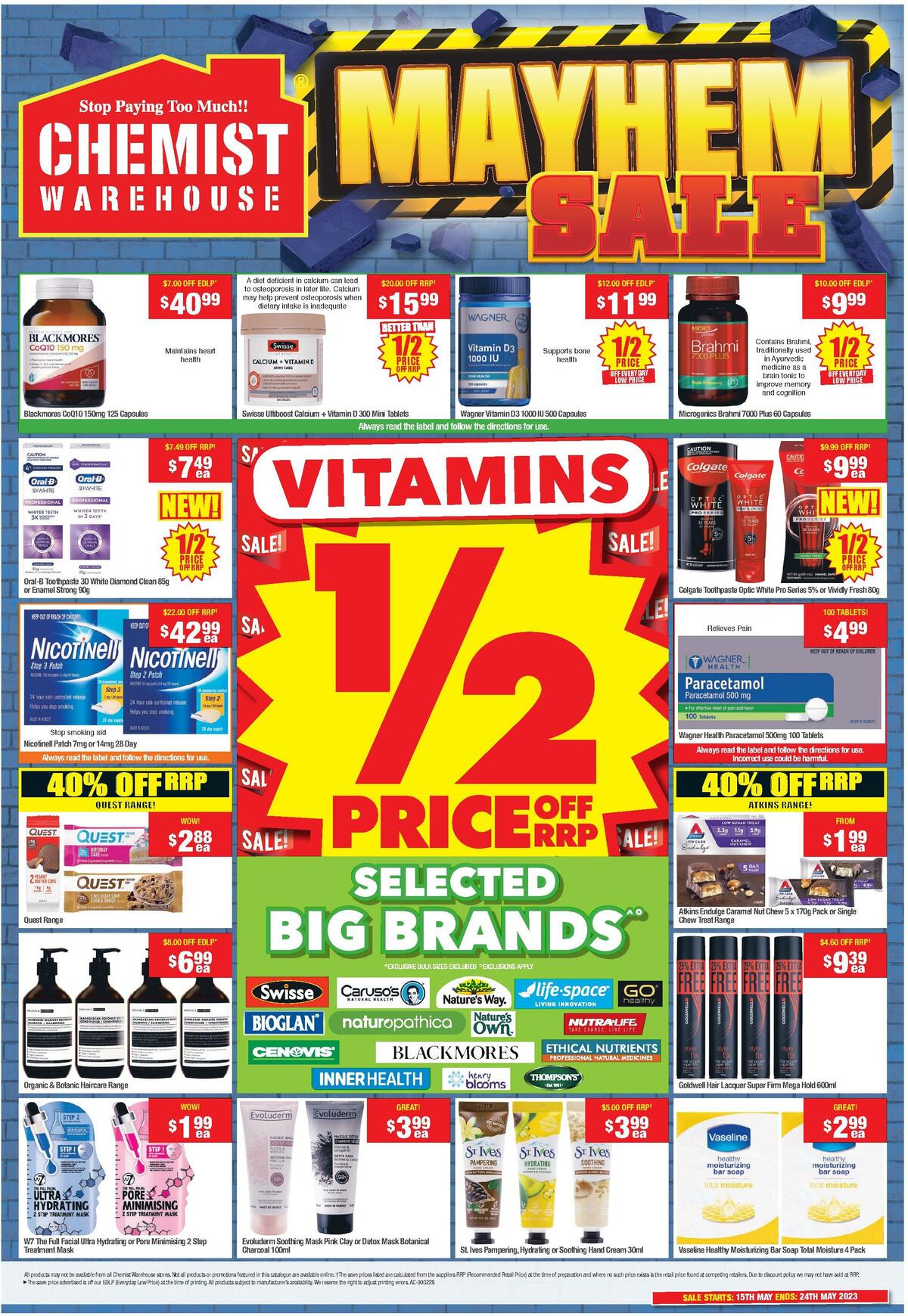 Chemist Warehouse From 15 May Chemist Warehouse From 15 May