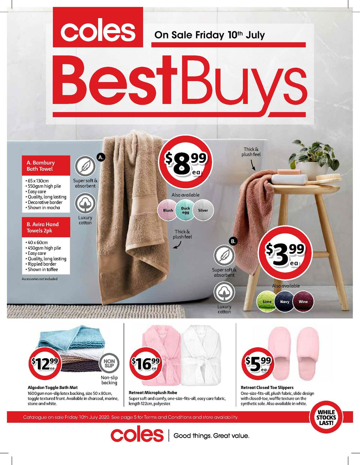 Coles Best Buys Catalogues & Specials from 10 July