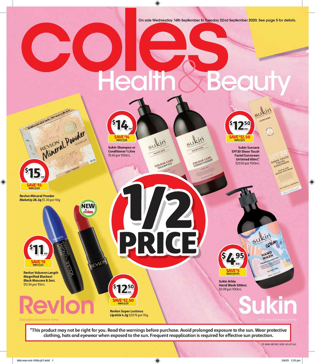 Coles Health & Beauty Catalogues & Specials from 16 September