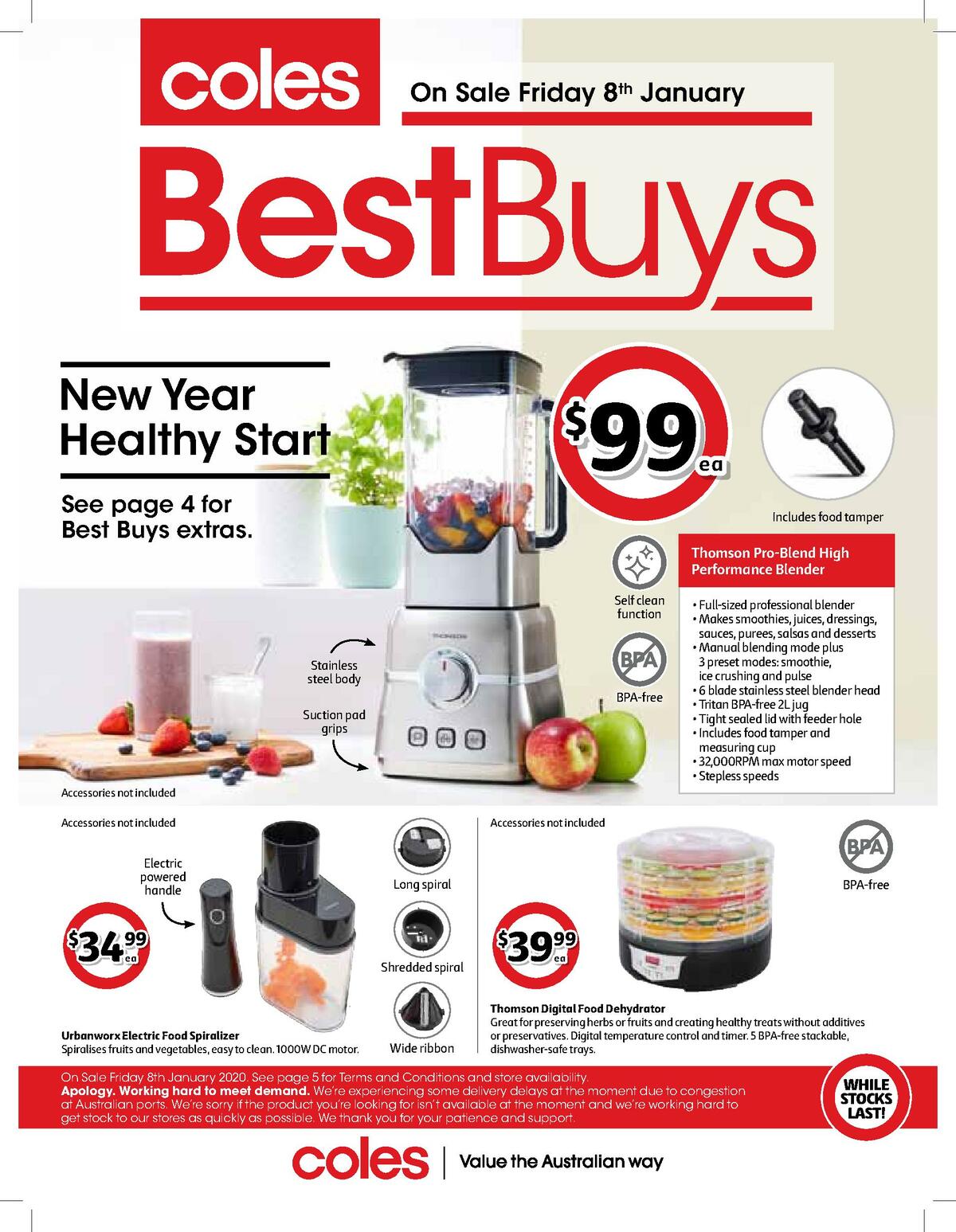 Coles Best Buys Catalogues & Specials from 8 January