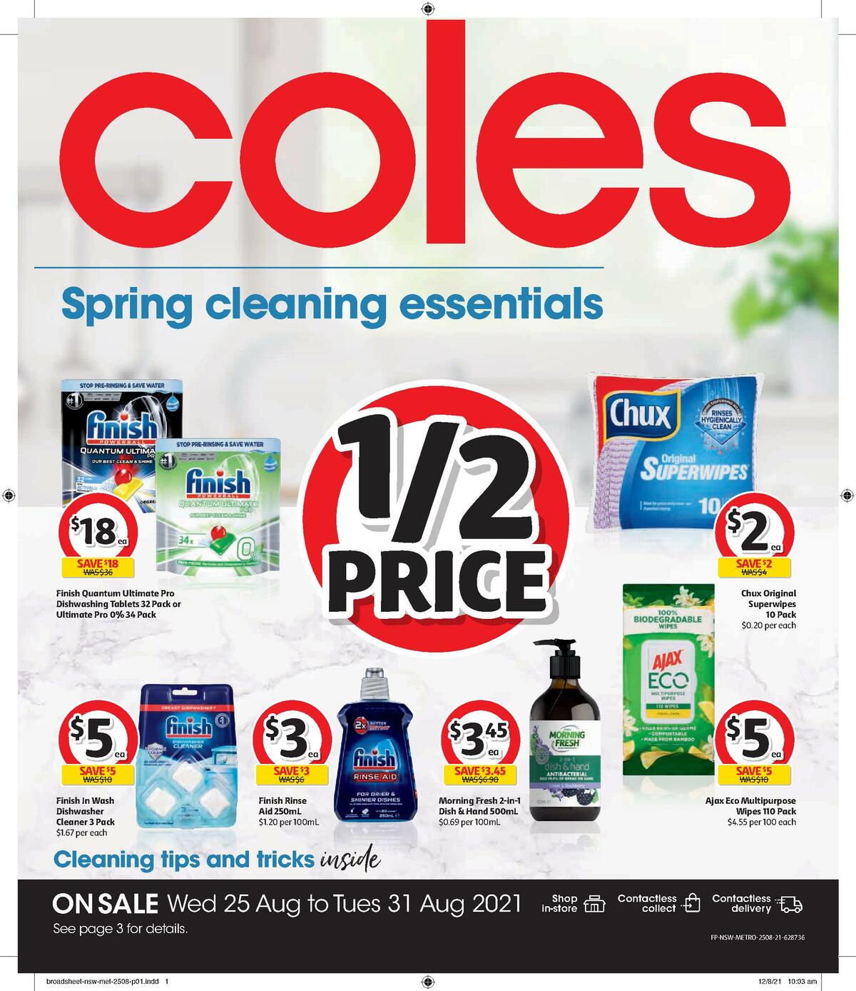 Coles Spring Cleaning Essentials Catalogues & Specials from 25 August