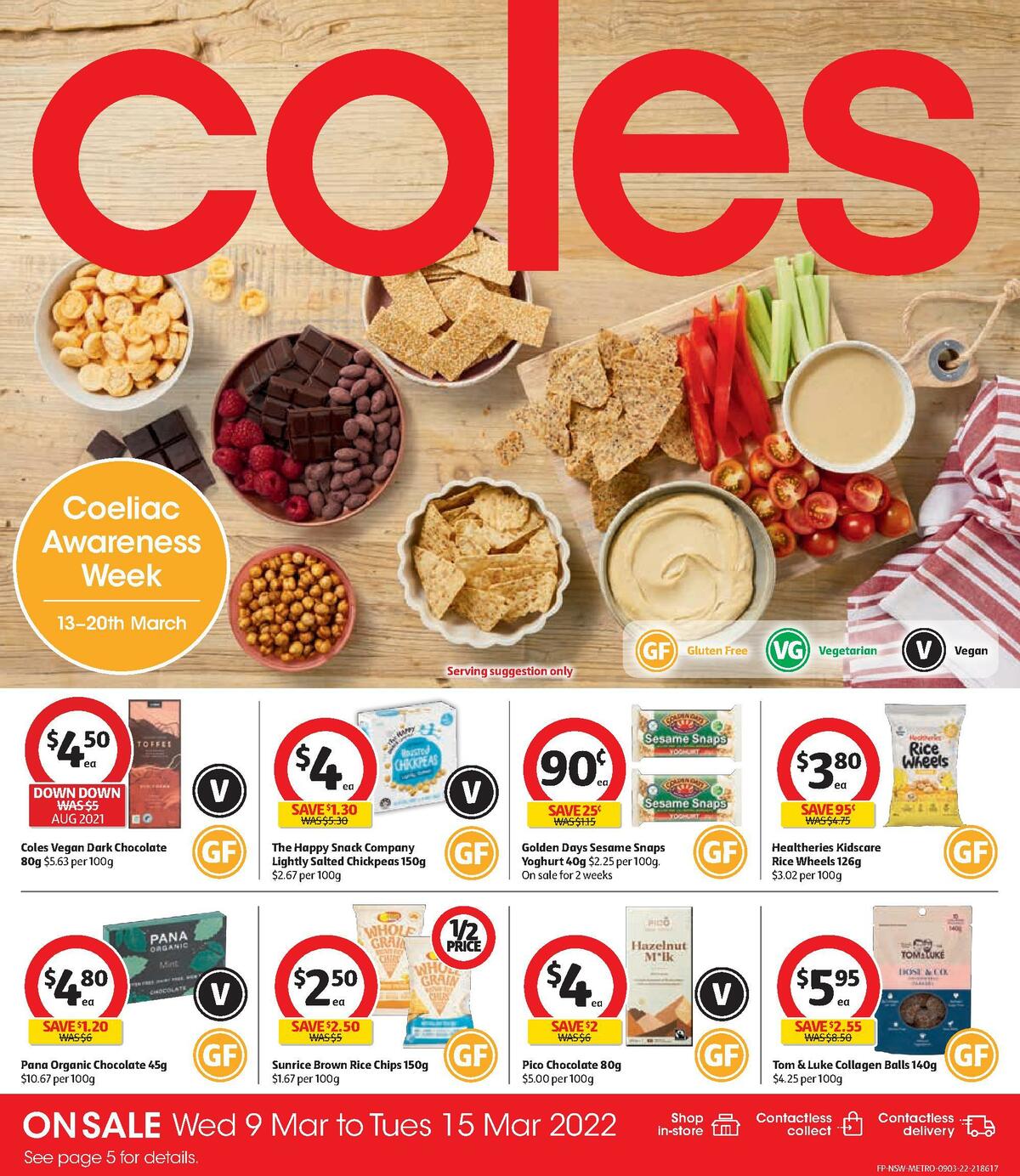 Coles Coeliac Awareness Catalogues & Specials from 9 March