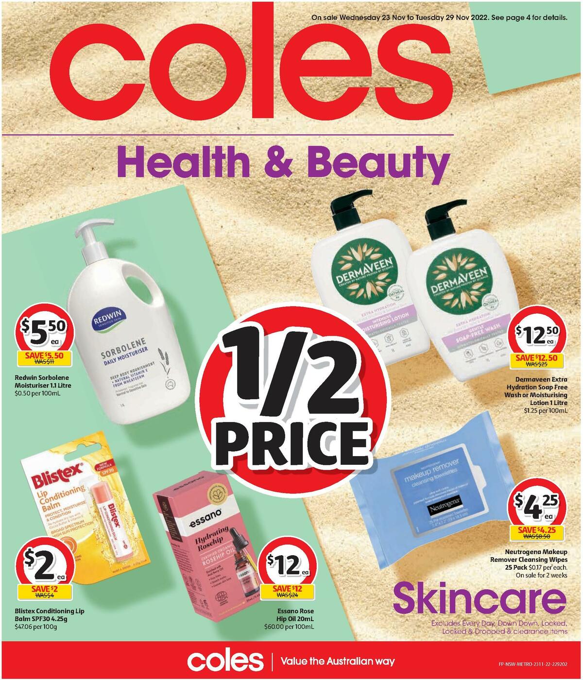 Coles Health & Beauty Catalogues & Specials from 23 November