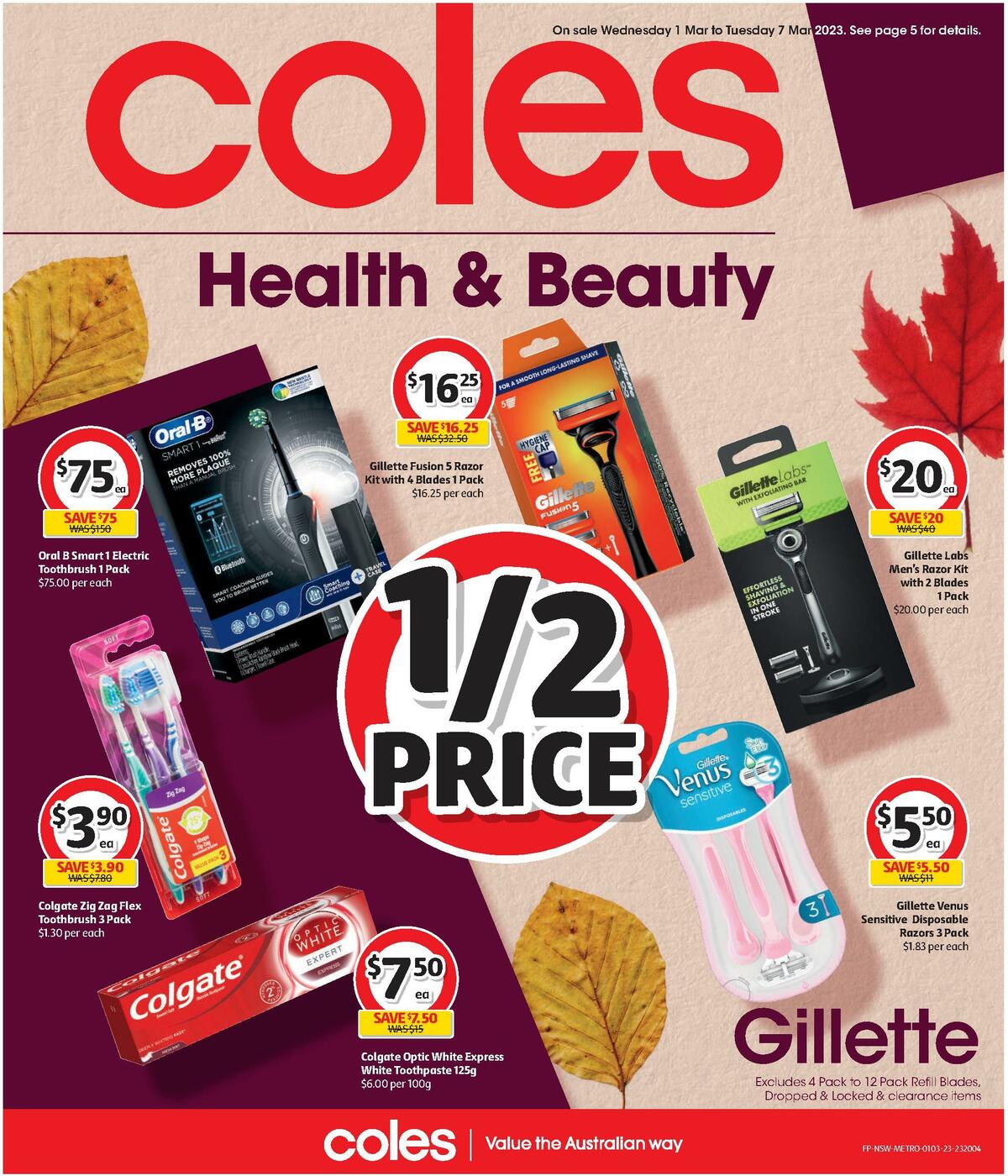 Coles Health & Beauty NSW METRO Catalogues & Specials from 1 March