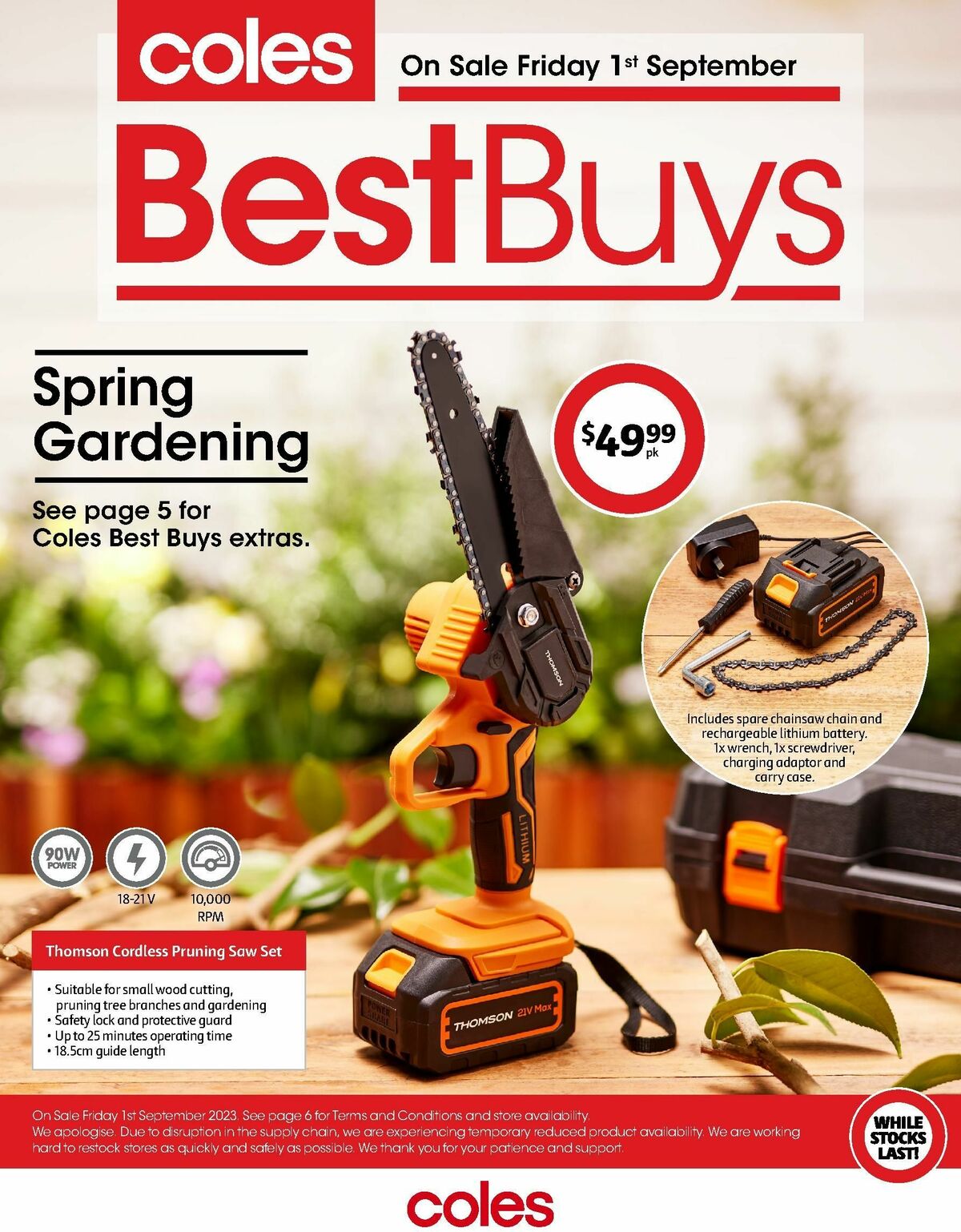 Coles Best Buys - Spring Gardening Catalogues & Specials from 1 September