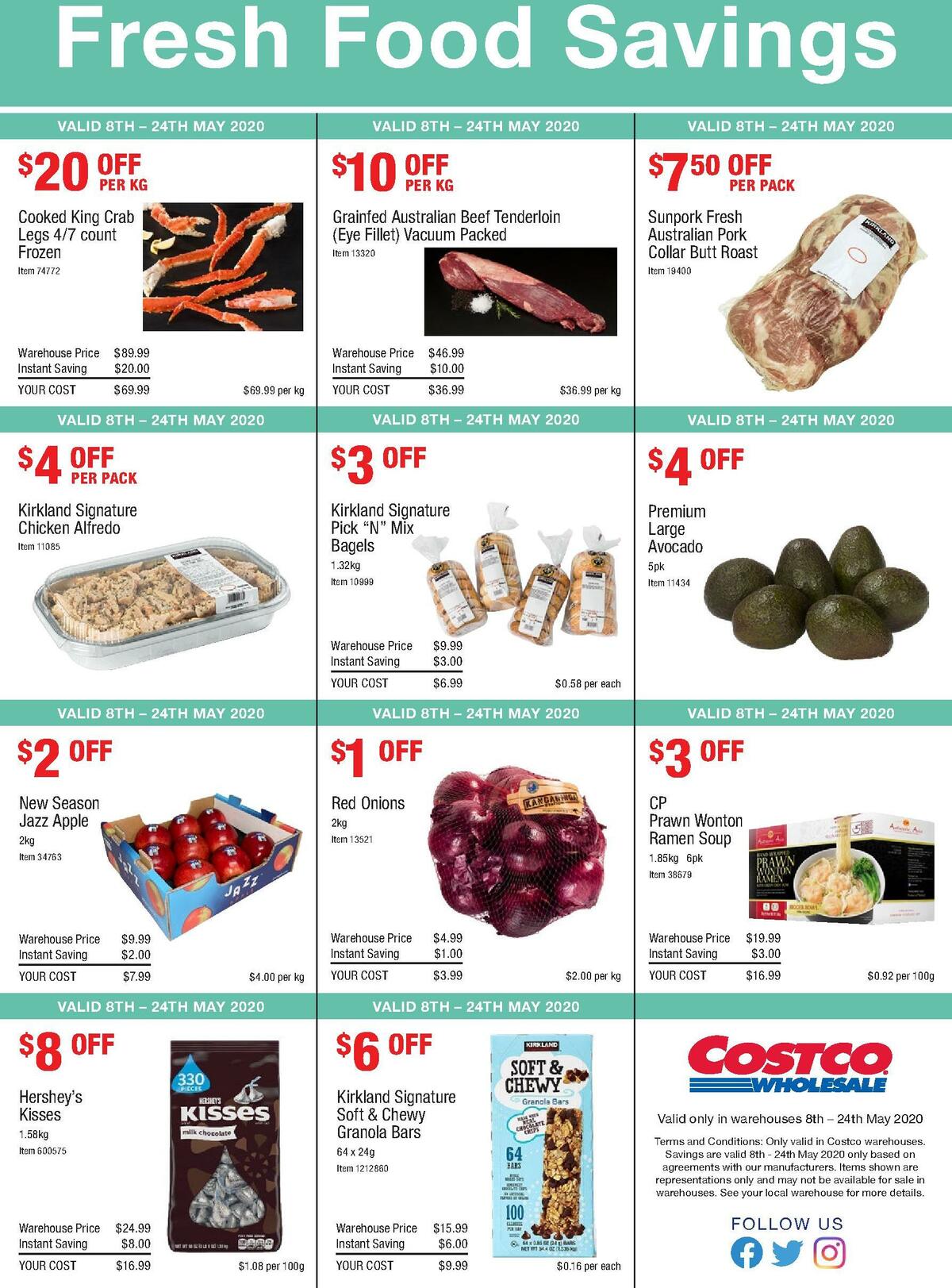 Costco Fresh Food Savings Catalogues & Specials from 8 May