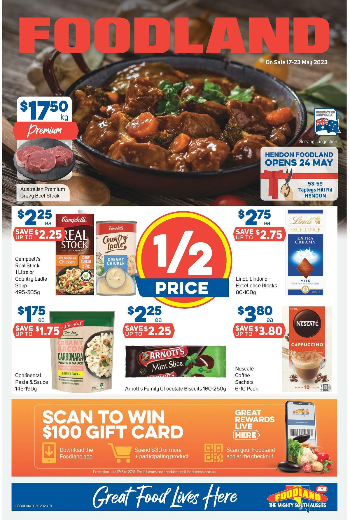 Foodland from 17 May
