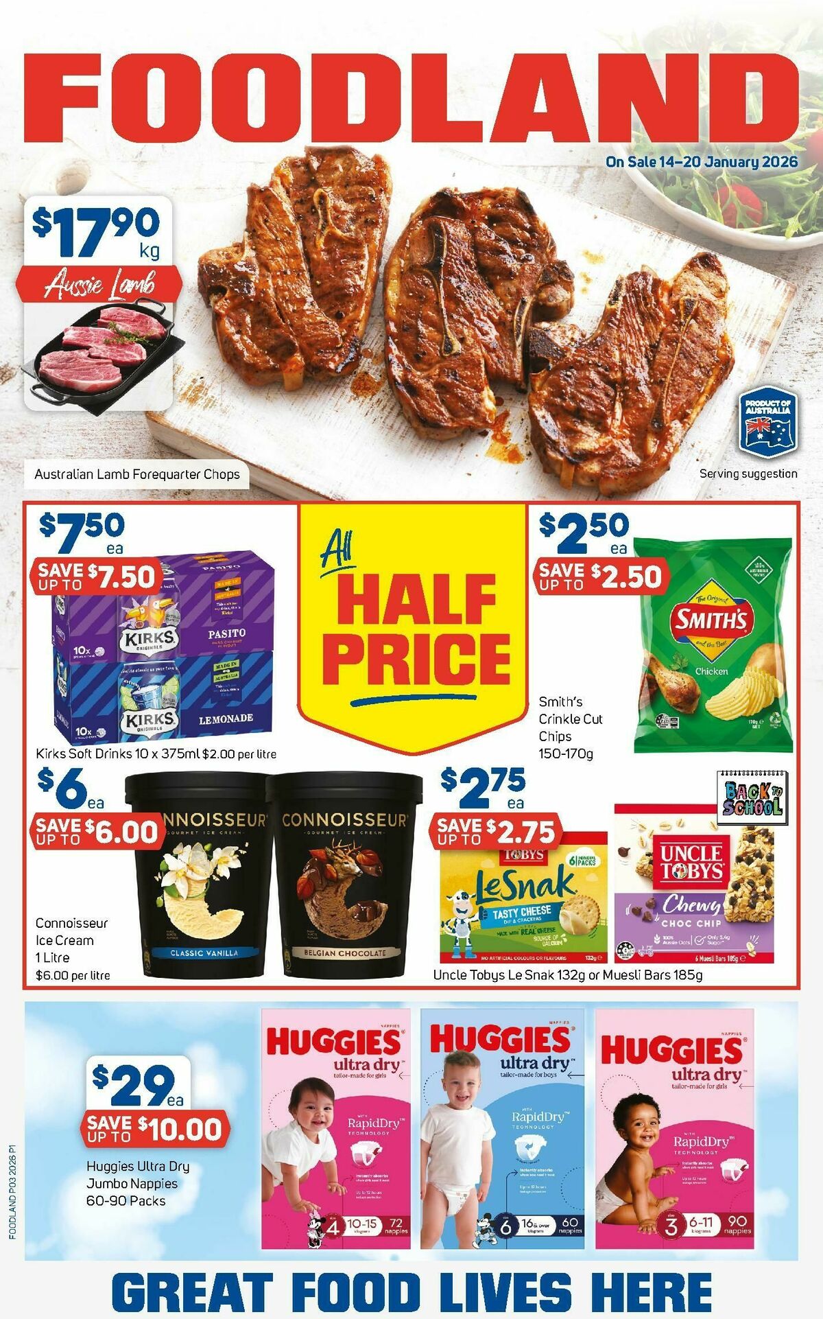 Foodland from 14 January