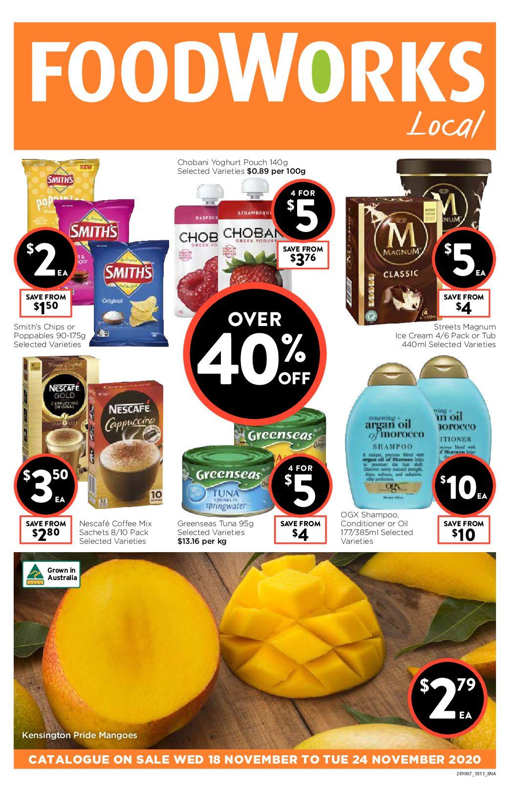 FoodWorks Australia - Catalogues & Specials from 18 November