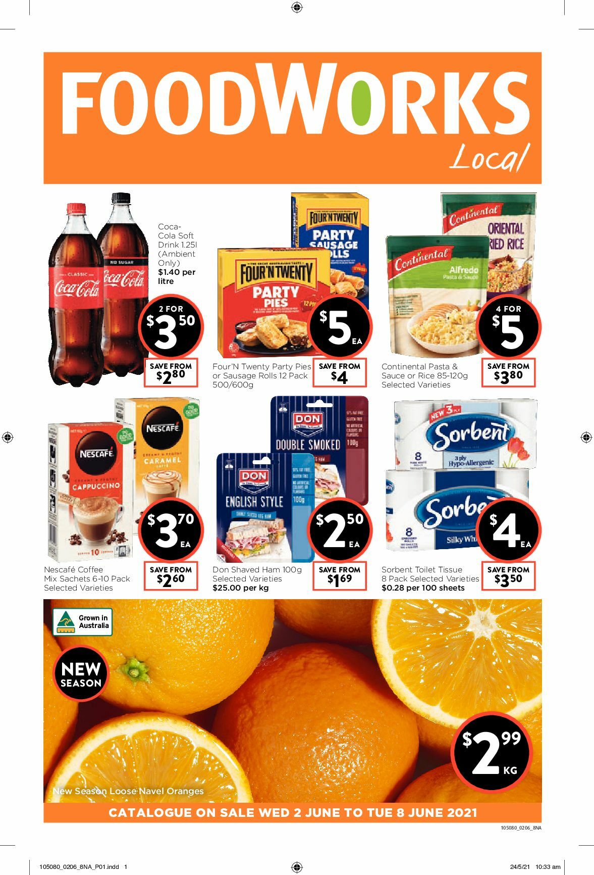 FoodWorks Australia - Catalogues & Specials from 2 June