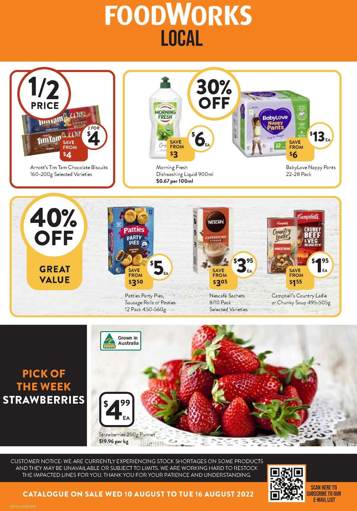 FoodWorks Australia - Catalogues & Specials from 10 August