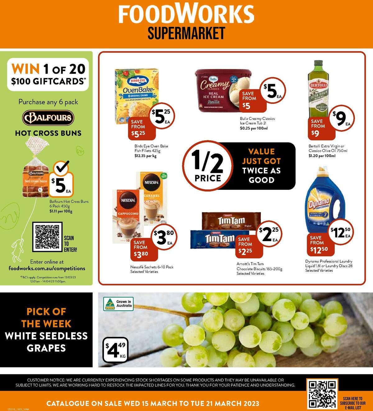 FoodWorks Supermarket Australia - Catalogues & Specials from 15 March