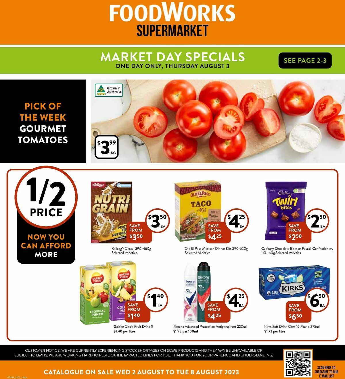 FoodWorks Supermarket Australia - Catalogues & Specials from 2 September