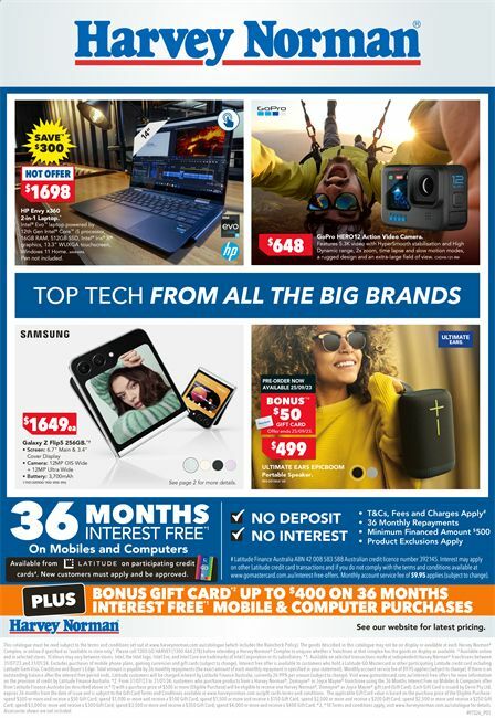 Harvey Norman from 14 September