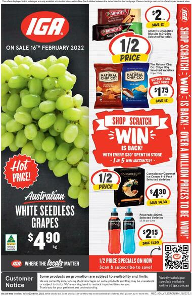 IGA - SUPA Charleville, QLD - Opening Hours & Catalogue