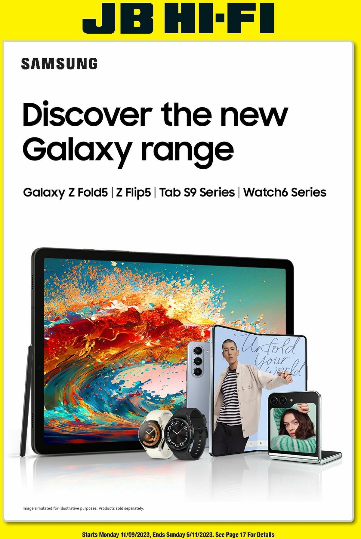 JB Hi-Fi Samsung Galaxy from 11 September