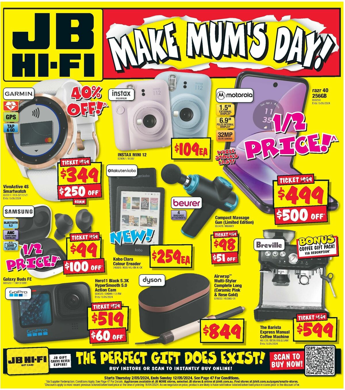 JB Hi-Fi Make mum's day! from 2 May