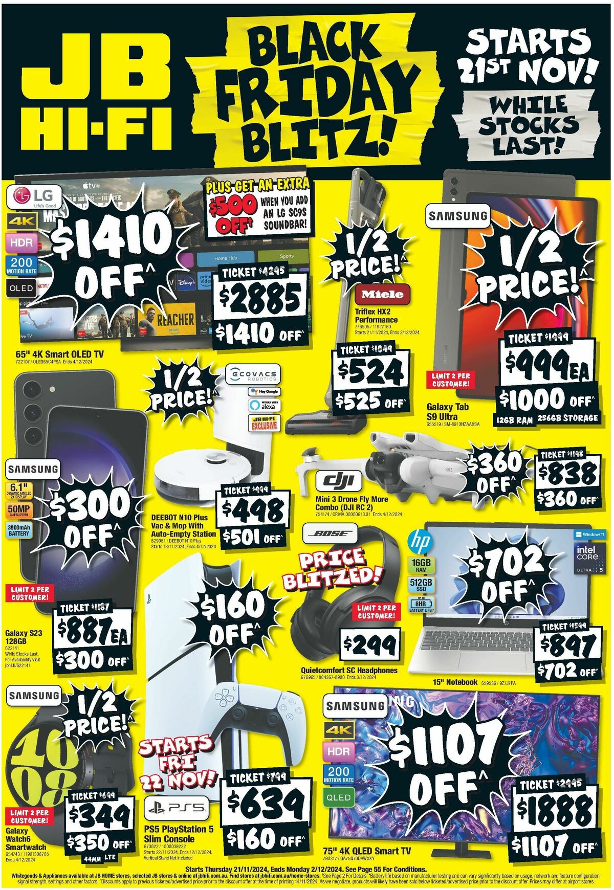 JB Hi-Fi Black Friday from 20 November