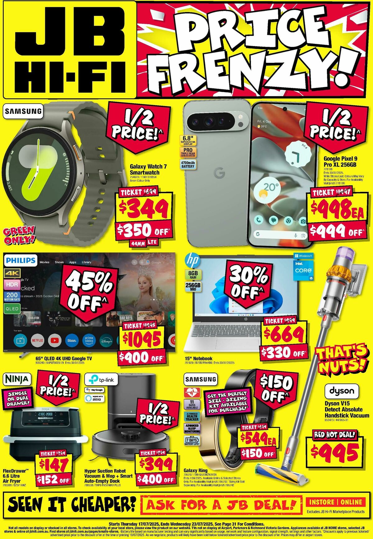 JB Hi-Fi from 17 July