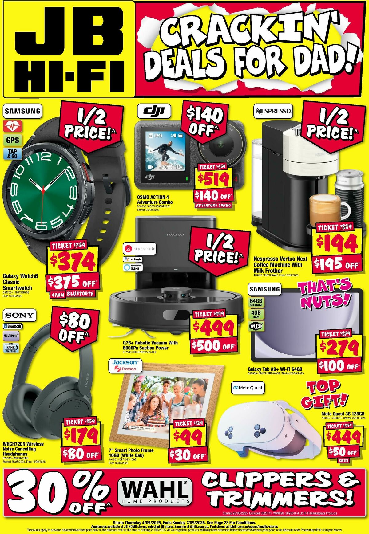 JB Hi-Fi Crackin Deals for Dad! from 4 September