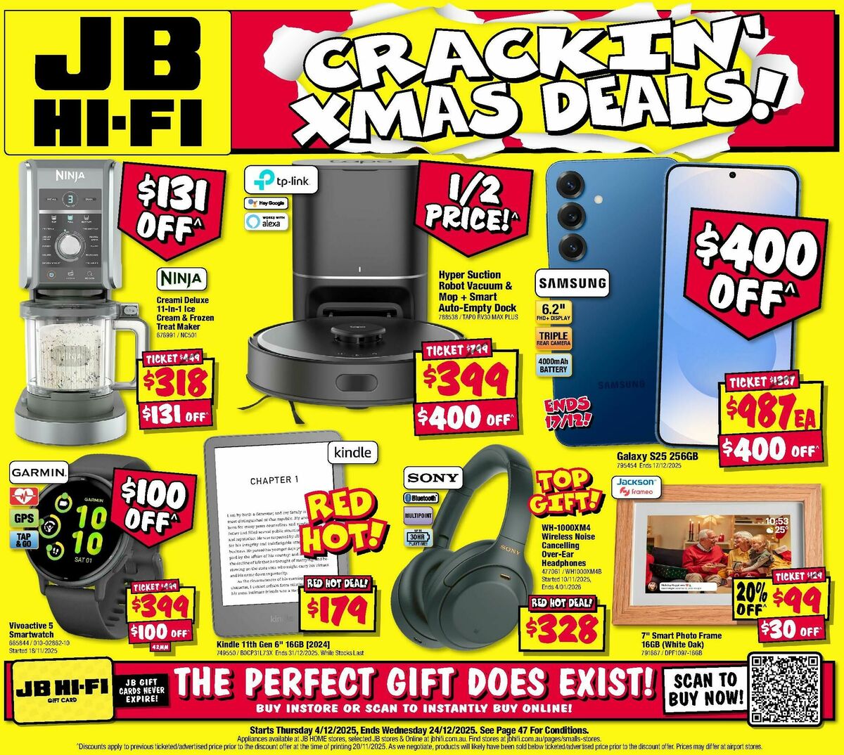JB Hi-Fi Crackin' Xmas Deals! from 4 December