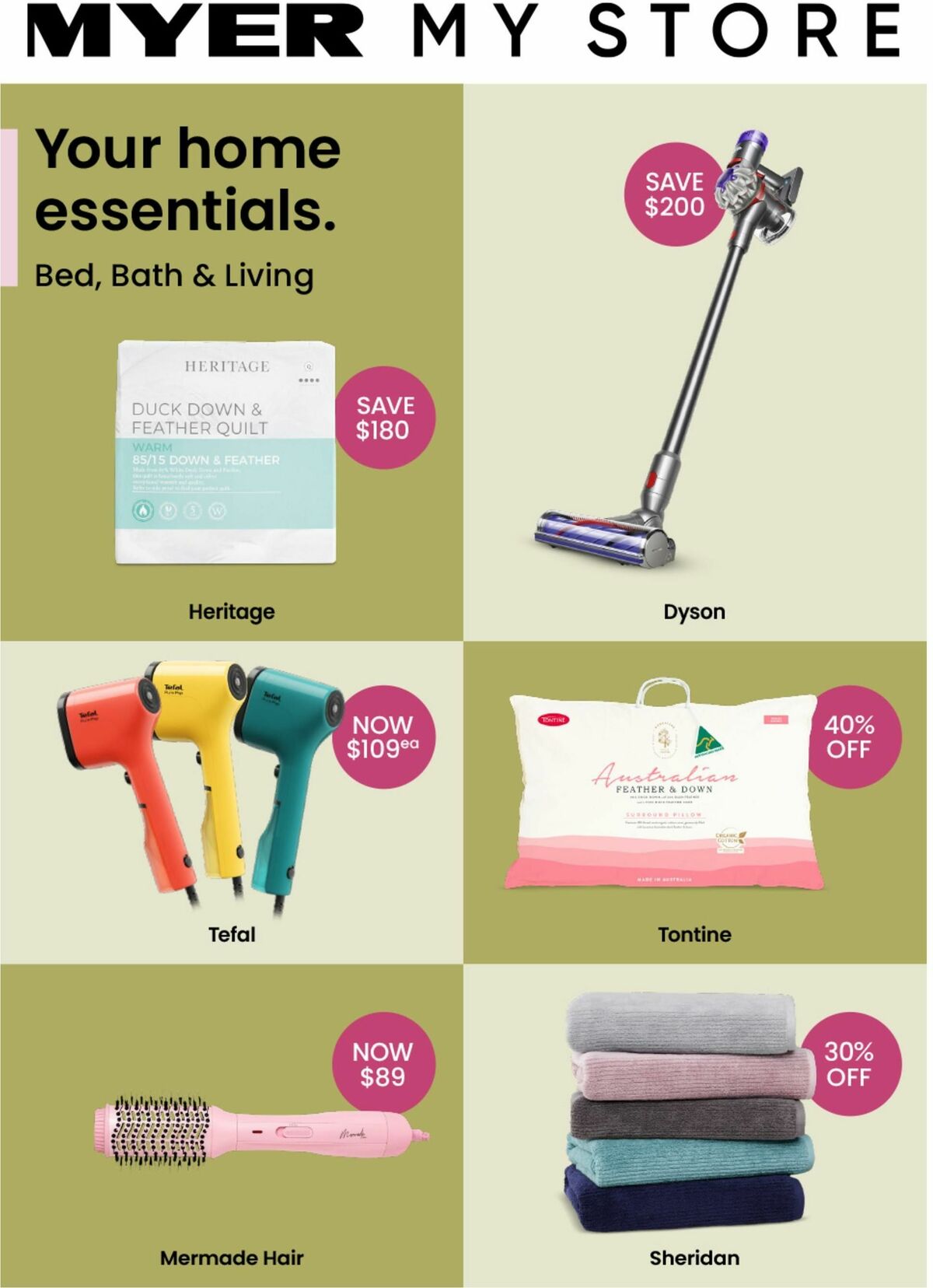 Myer Your Home Essentials - Softgoods from 13 February