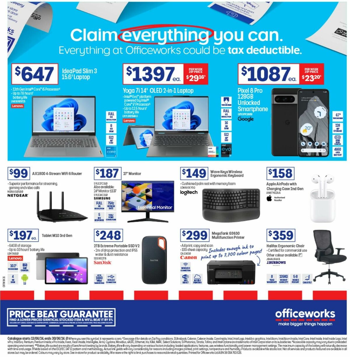 Officeworks from 13 June