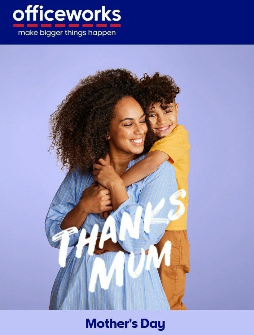 Officeworks from 16 April