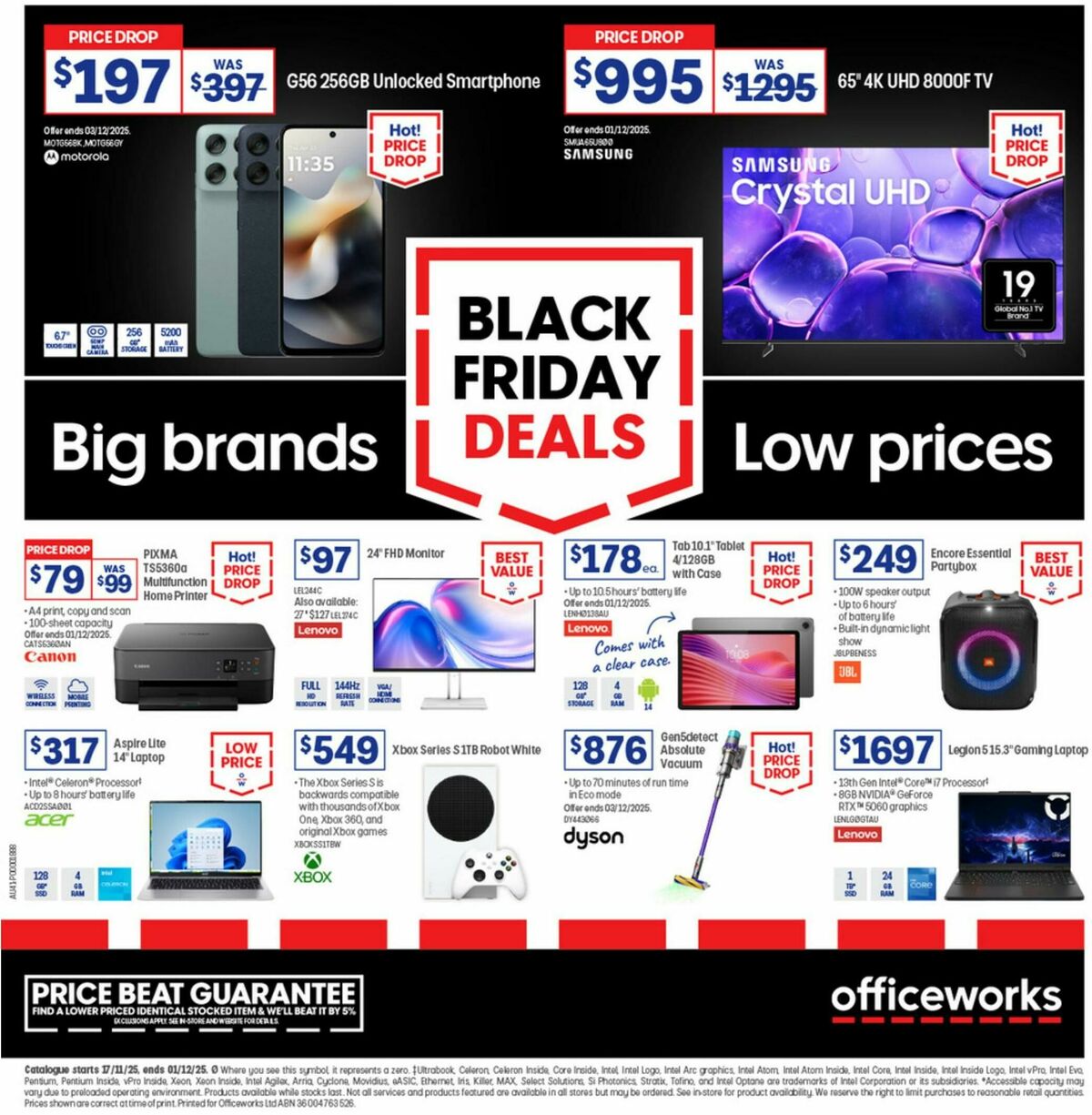 Officeworks Black Friday from 17 November