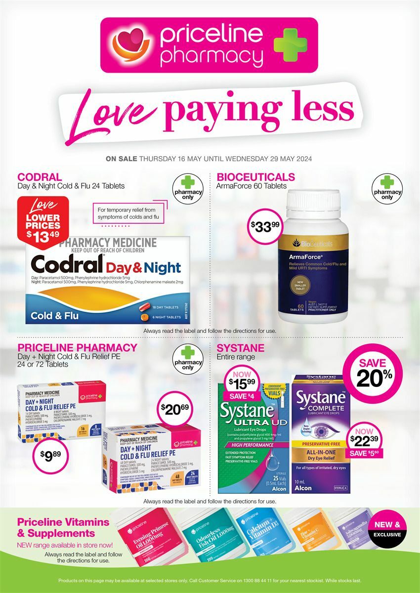 Priceline Pharmacy from 16 May