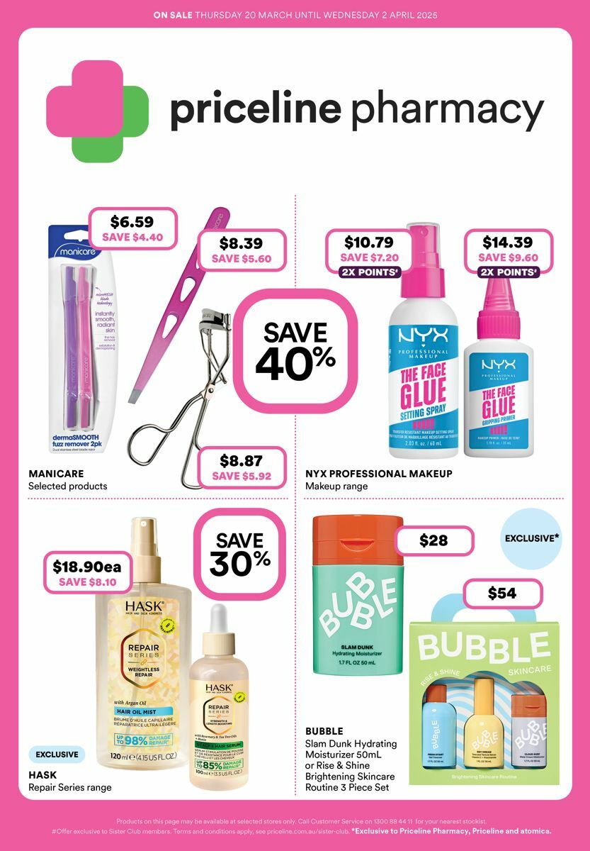 Priceline Pharmacy from 20 March
