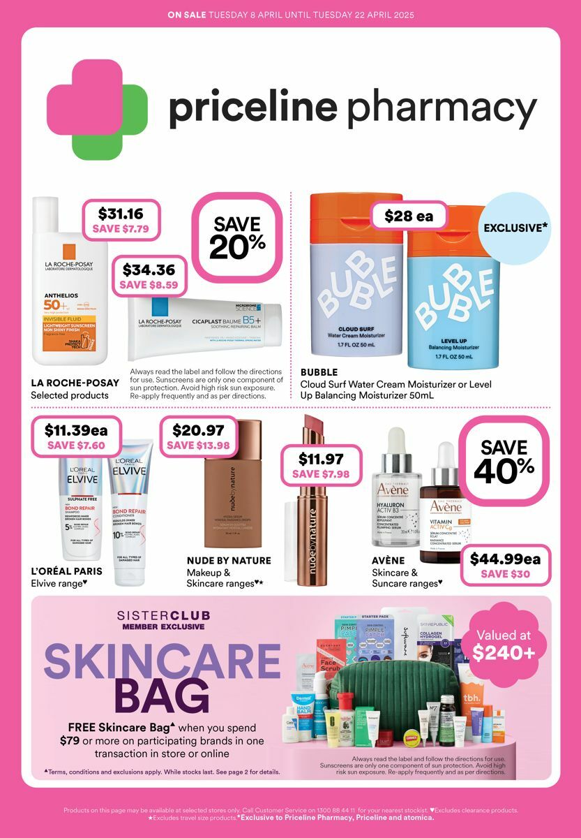 Priceline Pharmacy from 8 April