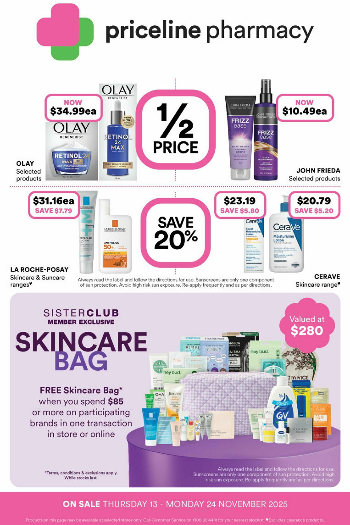 Priceline Pharmacy from 13 November