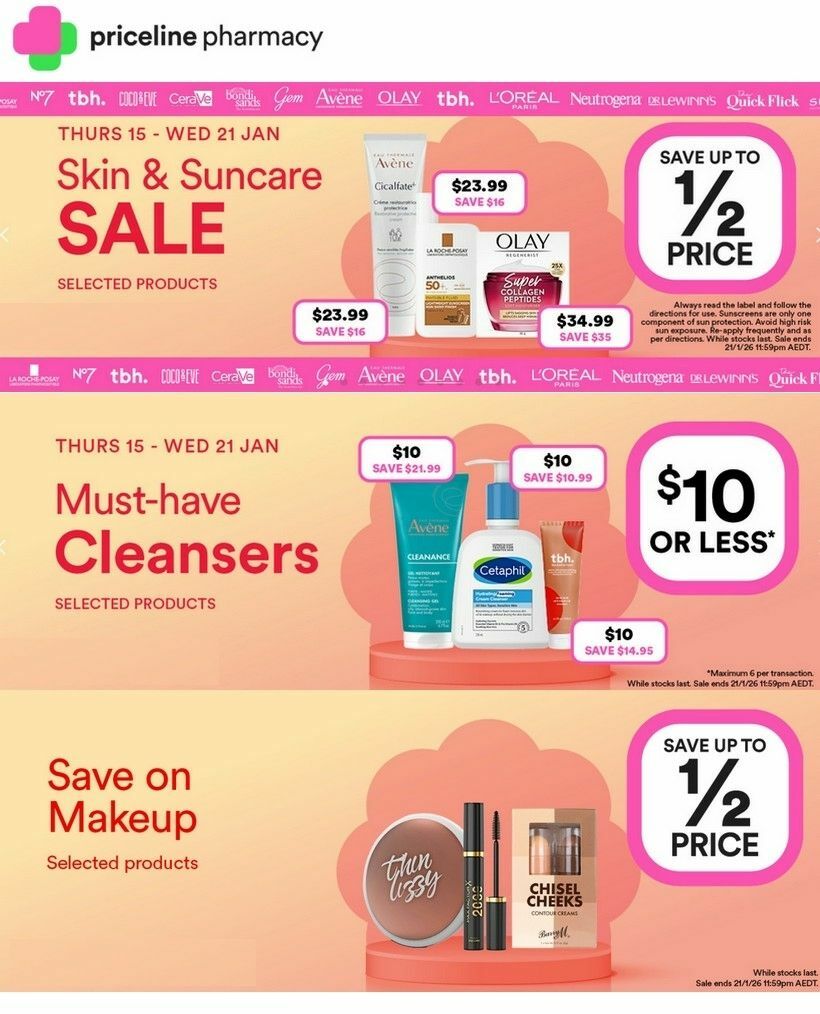 Priceline Pharmacy from 15 January