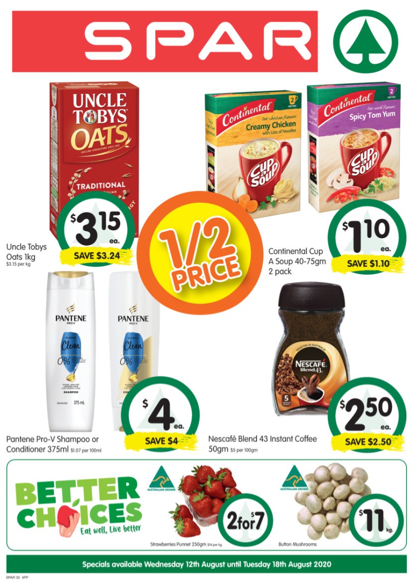 Spar Catalogues & Specials from 12 August