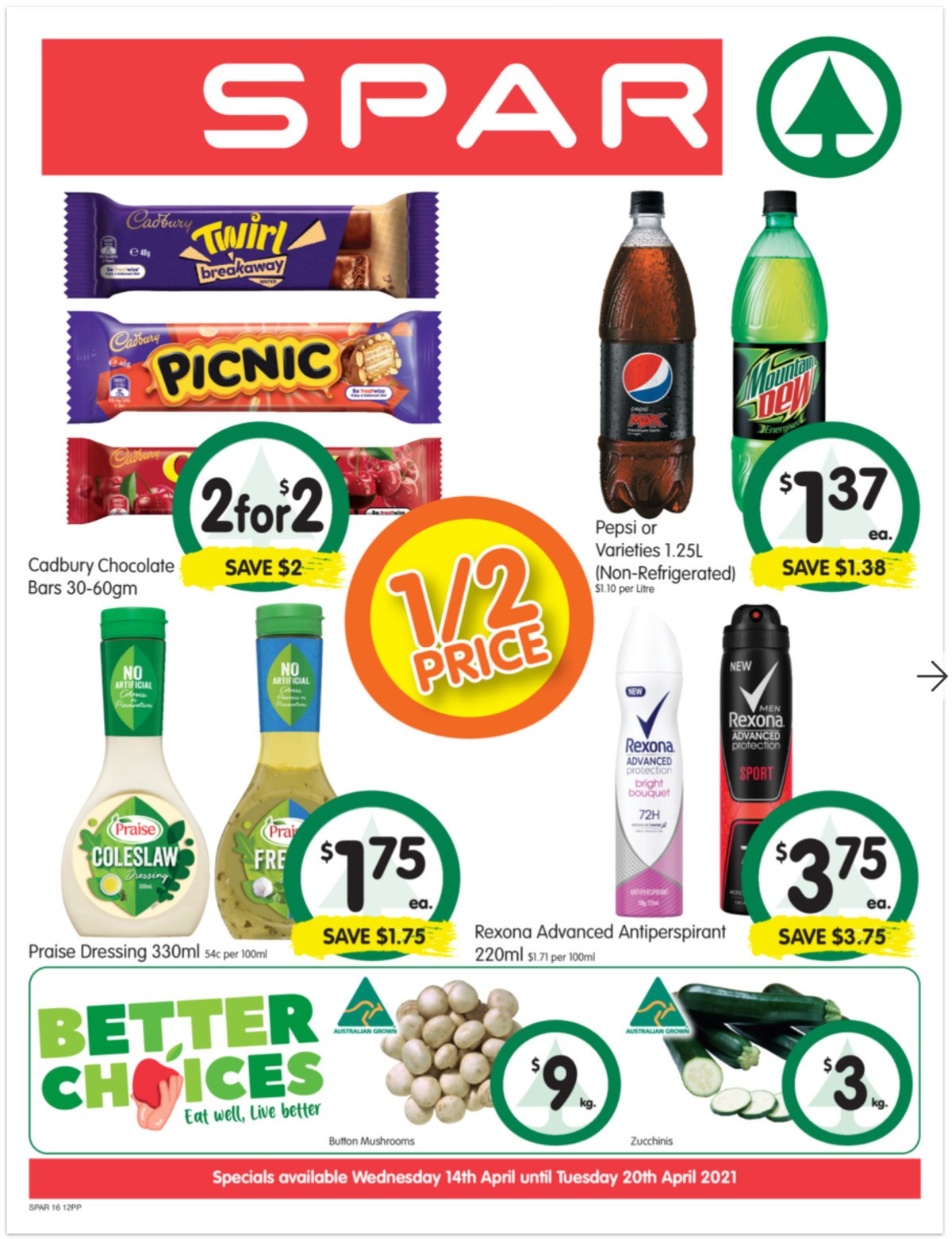 Spar Catalogues & Specials from 14 April