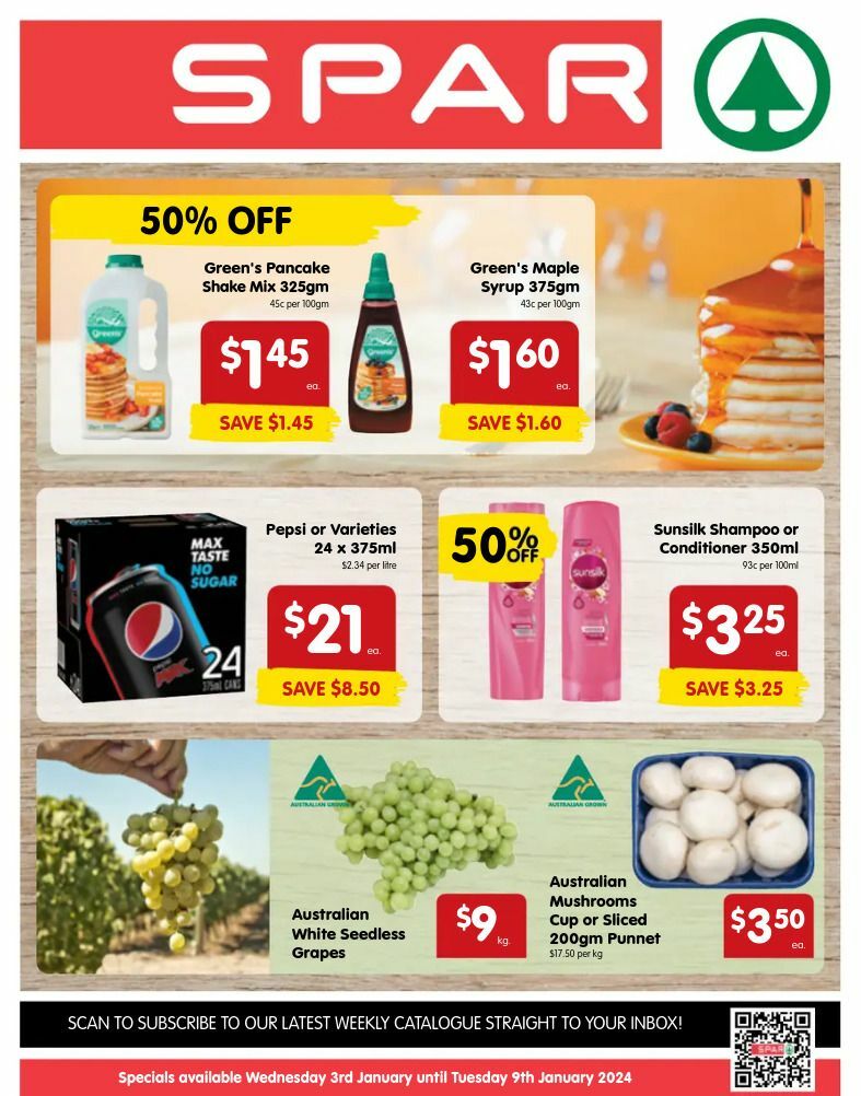Spar Catalogues & Specials from 3 January