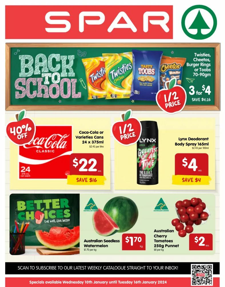 Spar Catalogues & Specials from 10 January