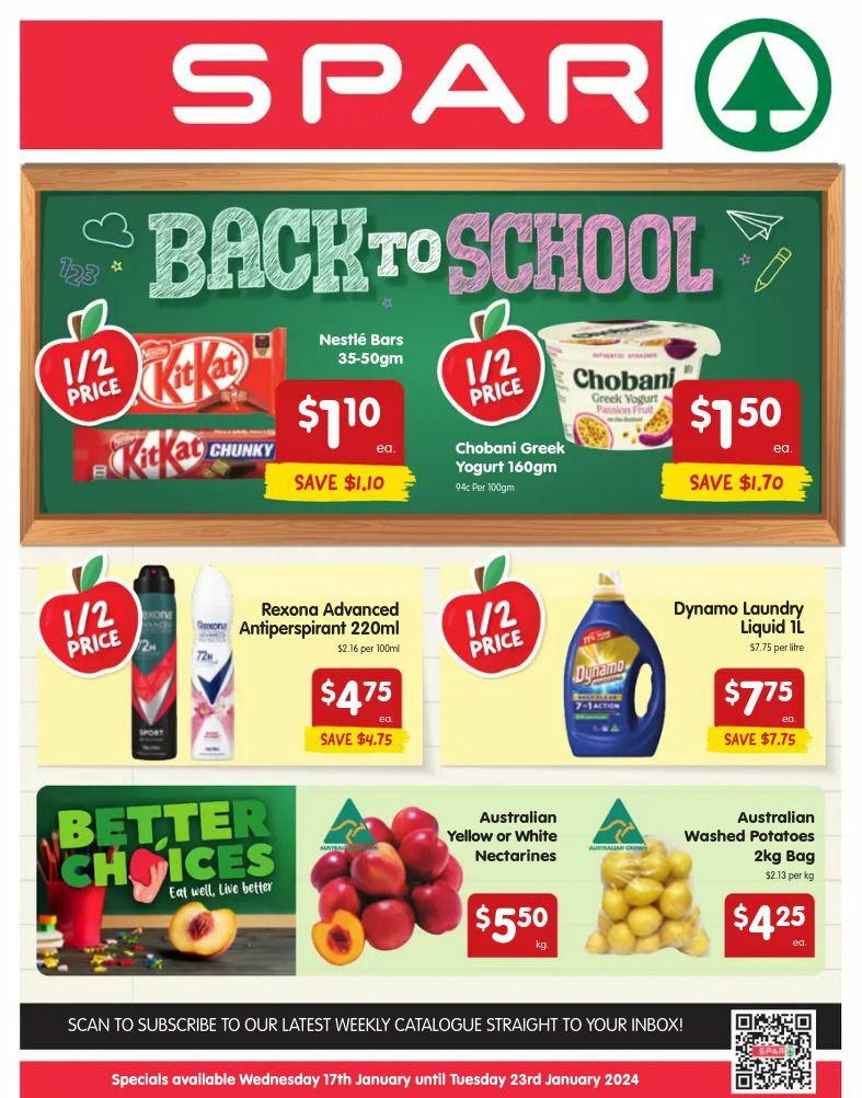 Spar Catalogues & Specials from 17 January