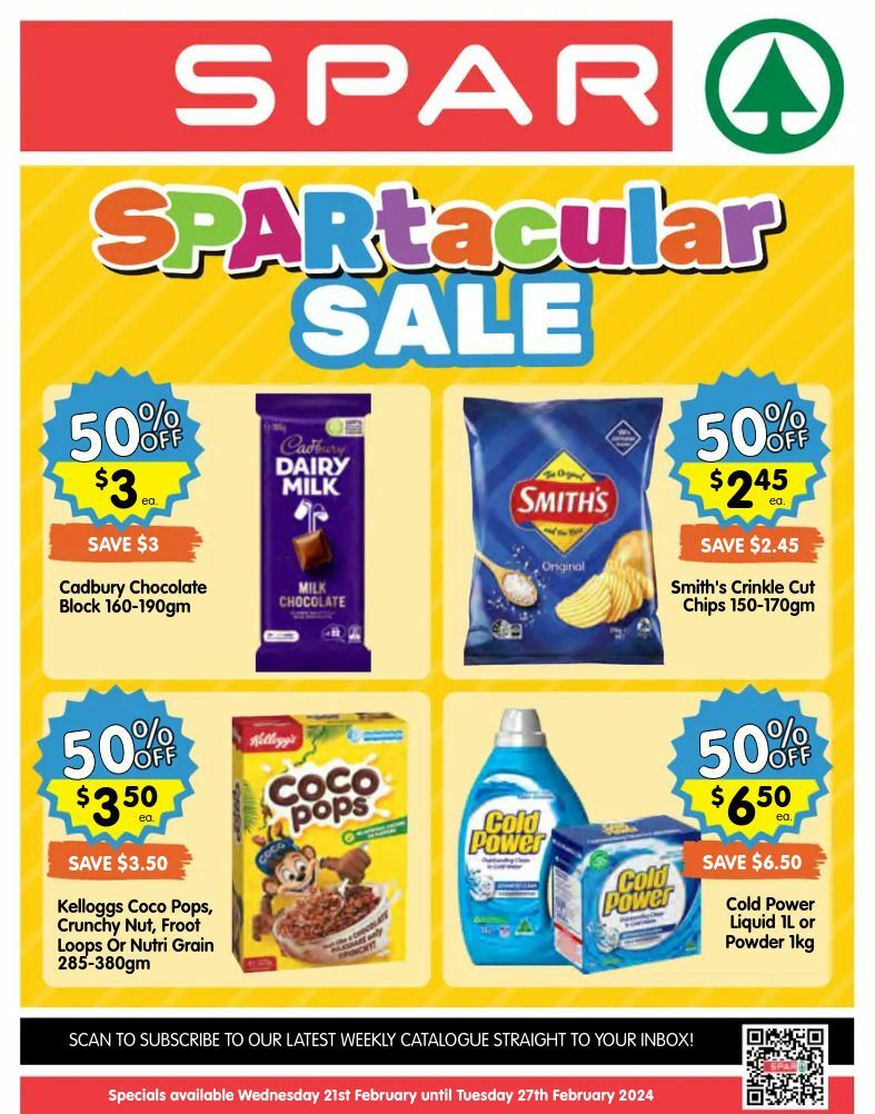 Spar Catalogues & Specials from 21 February