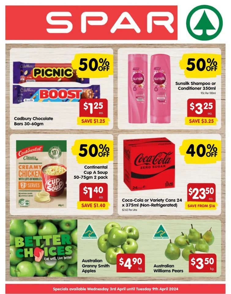Spar Catalogues & Specials from 3 April