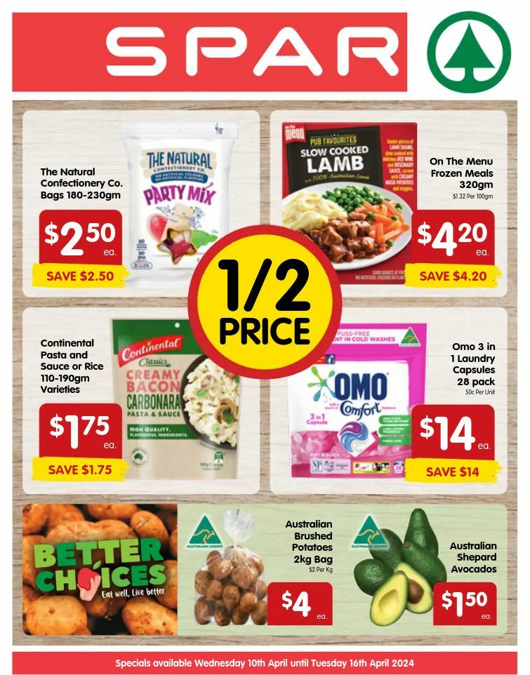 Spar Catalogues & Specials from 10 April