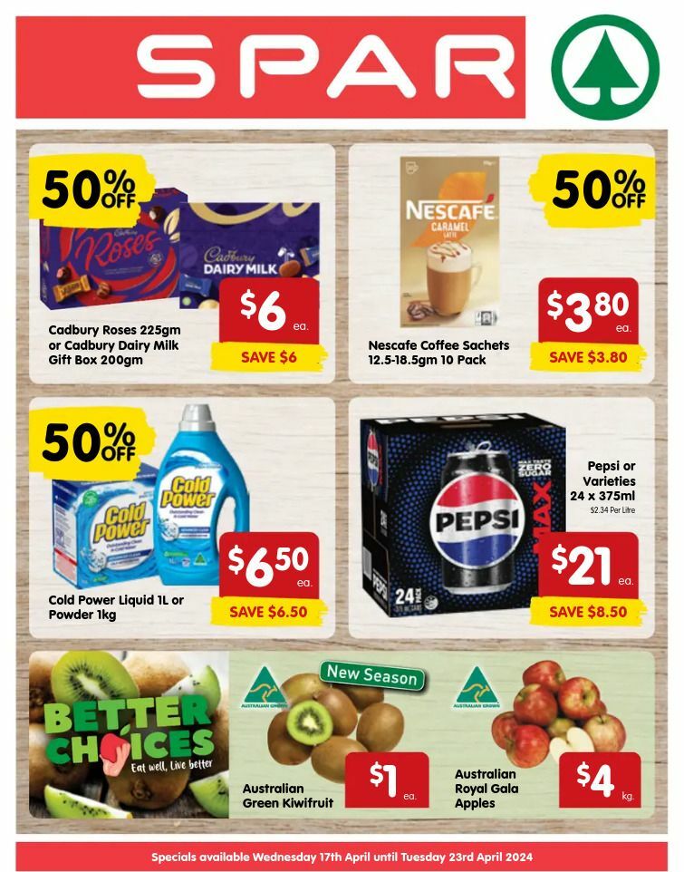 Spar Catalogues & Specials from 17 April