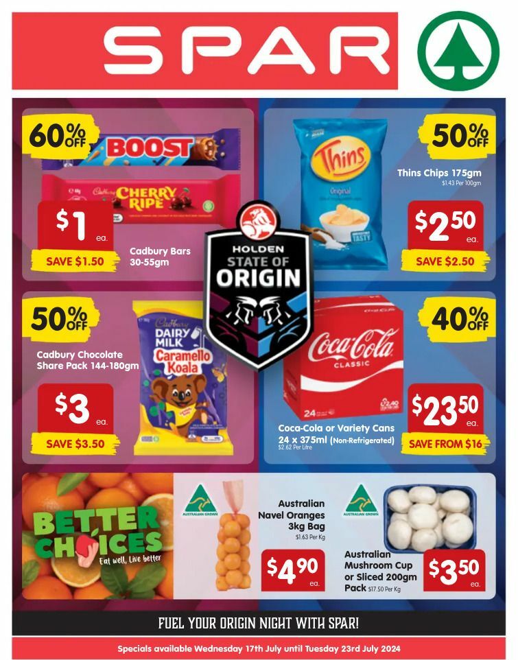 Spar Catalogues & Specials from 17 July