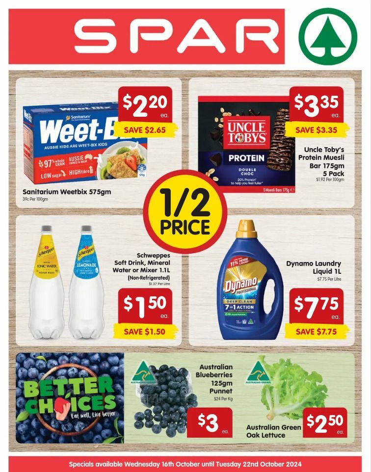 Spar Catalogues & Specials from 16 October