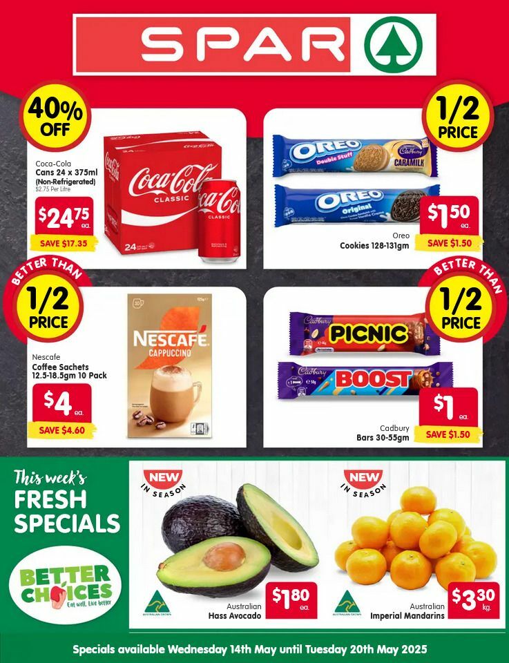 Spar Catalogues & Specials from 14 May