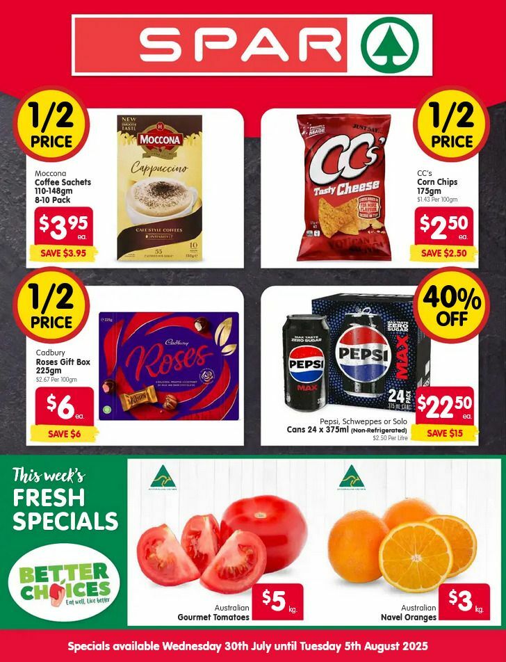 Spar Catalogues & Specials from 30 July